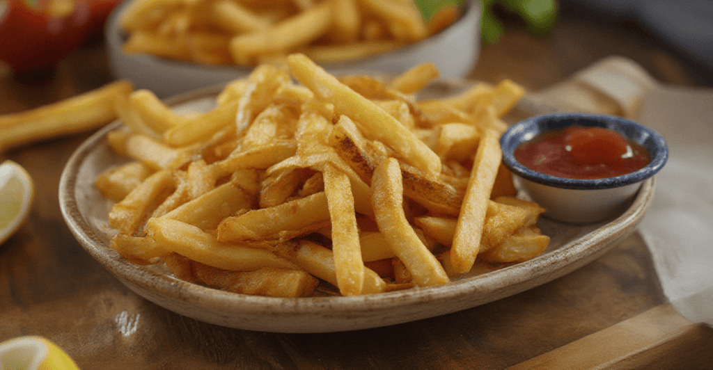 Why do you soak French Fries in water before frying?
