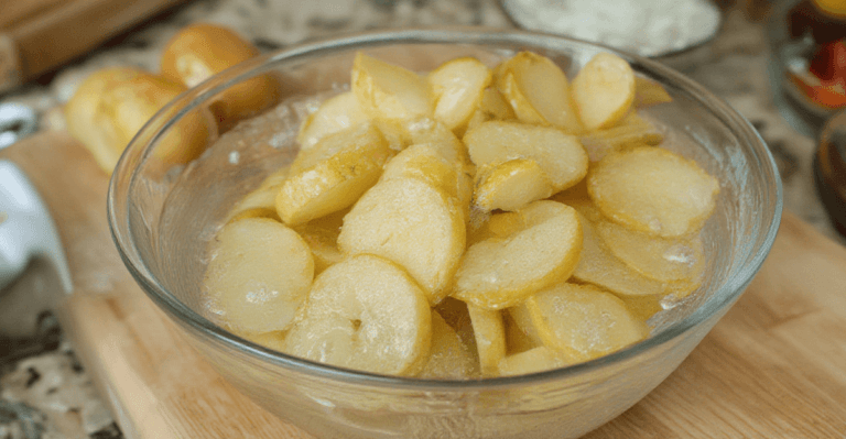 Why do you soak French Fries in water before frying?